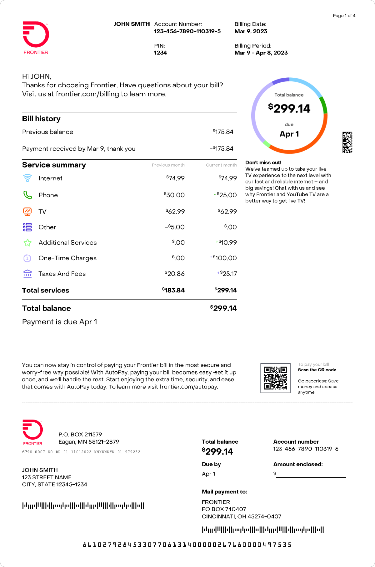 New Bill Design | Clearer, Simpler, More Transparent | Frontier